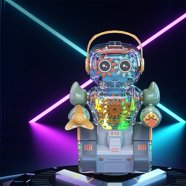 Six Claw Electric Dancing Robot Toys Lights Music Early Education ...