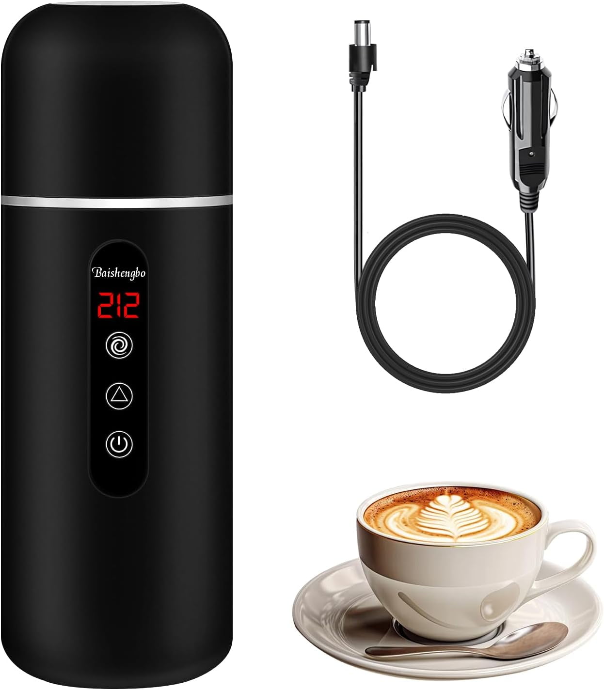 Electric Travel Kettle,12V/24V Car Coffee Warmer Kettle,Portable Hot ...