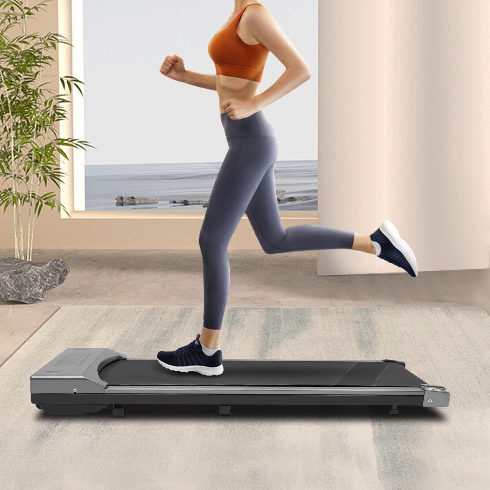 Electric Treadmill Under Desk Walking Pad Running Machine 0.65-3HP Home ...