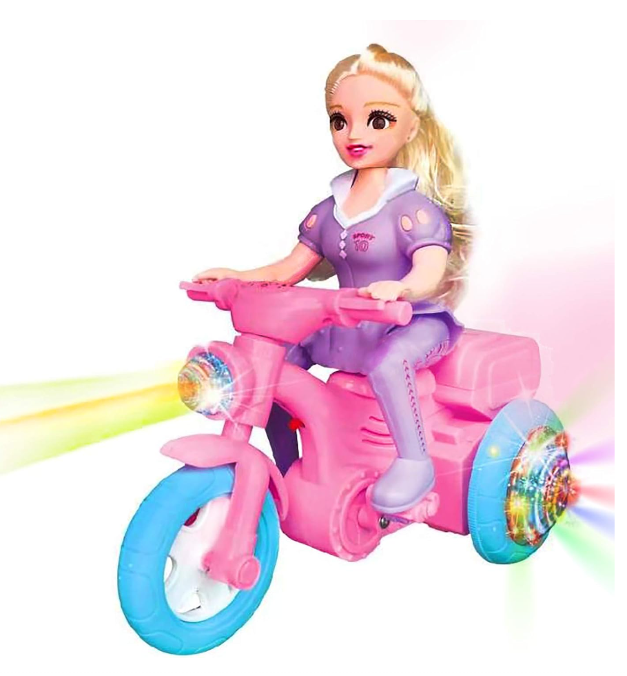 B/O Electric Tricycle Light Musical Motorcycle Battery Operated Cartoon ...