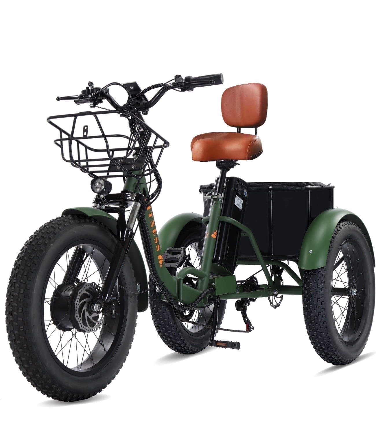 Broobey Electric Tricycles 7 Speed 3 Wheel Electric Bicycle with ...