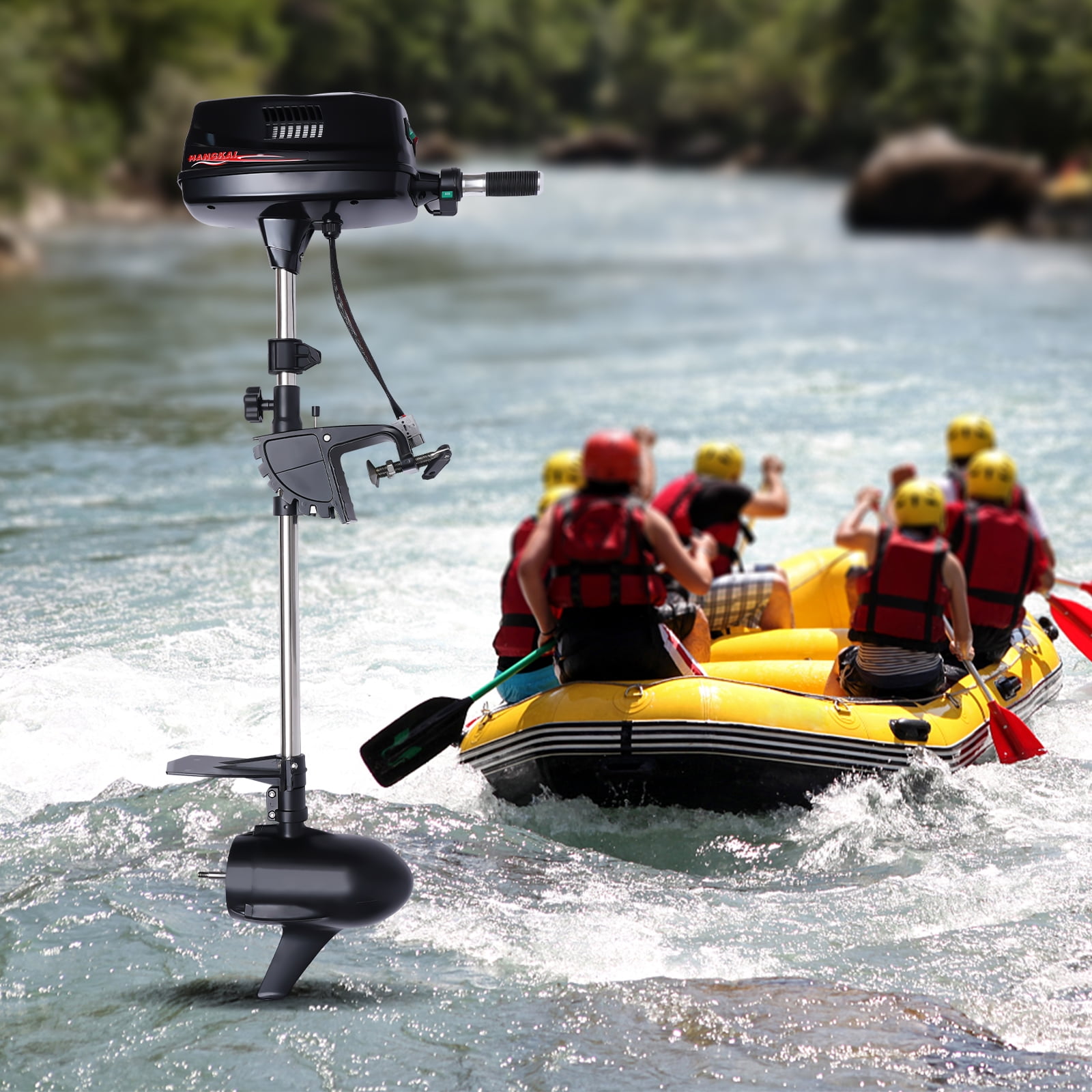 Electric Trolling Motor with 3000 RPM Speed, Anti-Winding Function ...