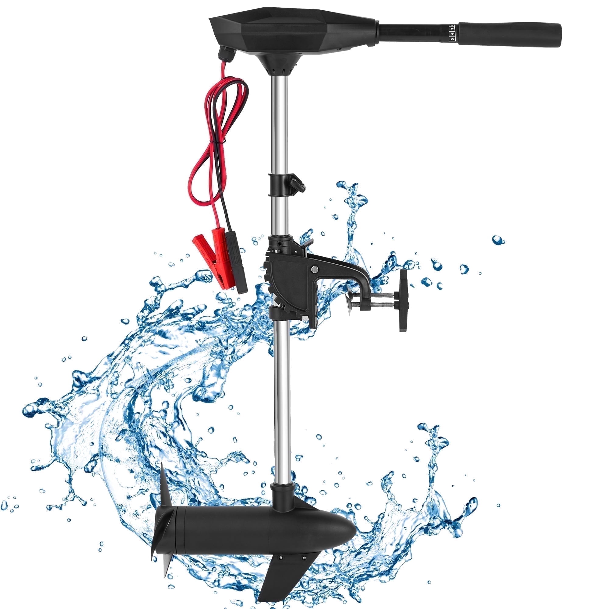 Electric Trolling Motor with 55 Lbs Thrust 8 Speeds, Boat Fishing Motor ...