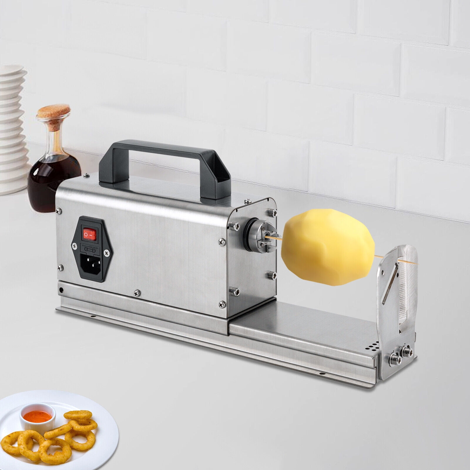 Electric Twisted Spiral Potato Cutter Auto French Fry Twisted Potato ...