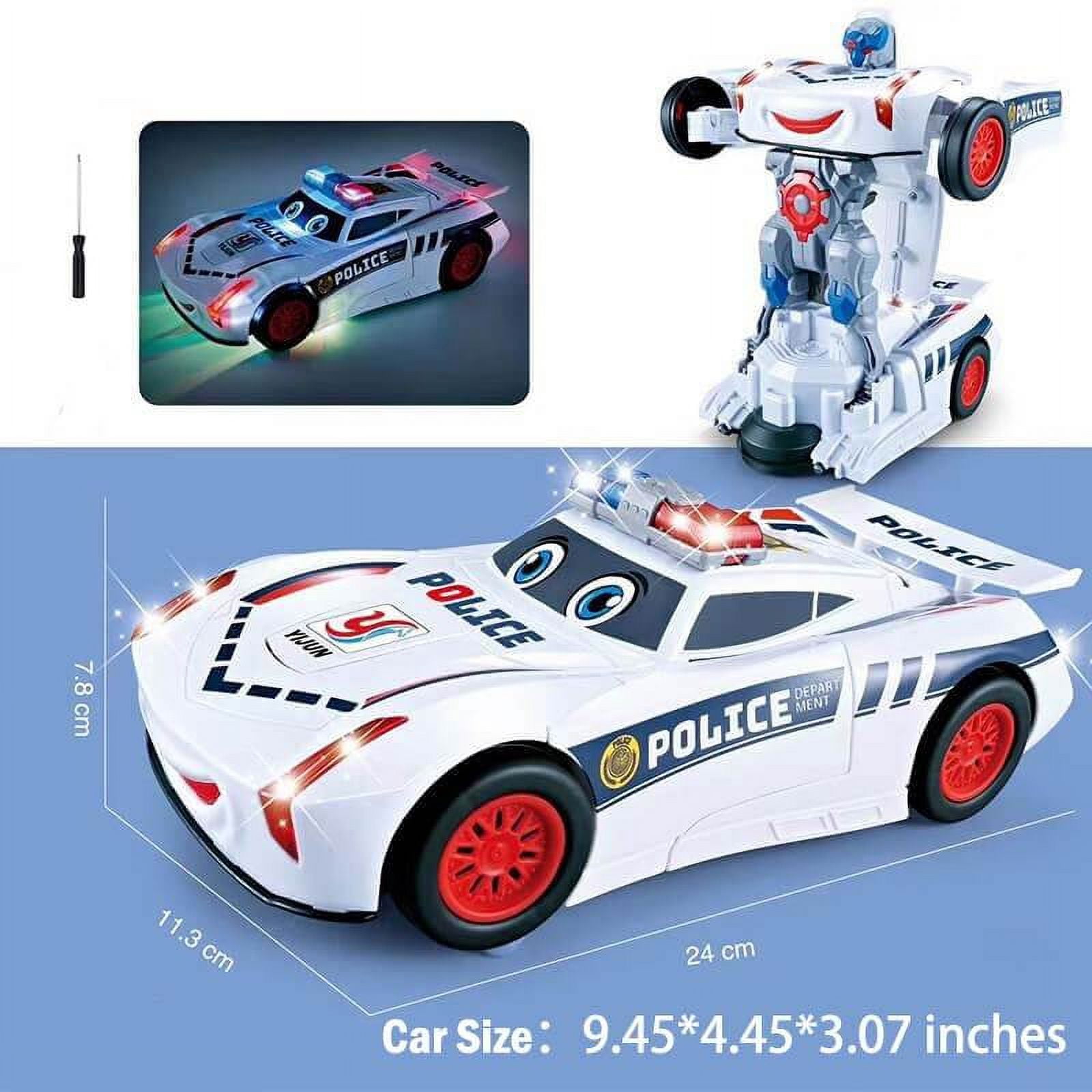 Electric Universal Deformation Police Toy Car (Need 3 AA batteries ...