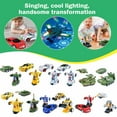 Electric Universal Deformation Toy Car with Light and Sound Magnetic ...