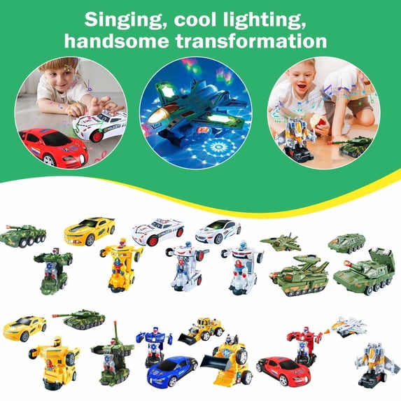 Electric Universal Deformation Toy Car with Light and Sound Magnetic ...