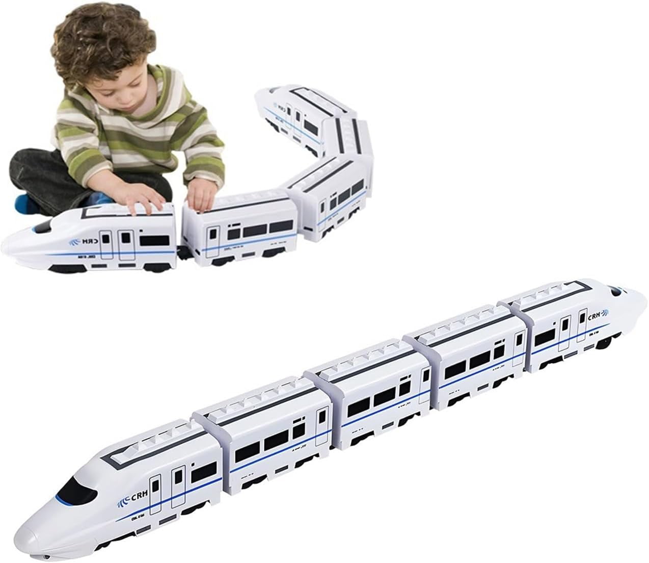 Electric Universal Simulation High Speed Railway Harmony Train Toy ...