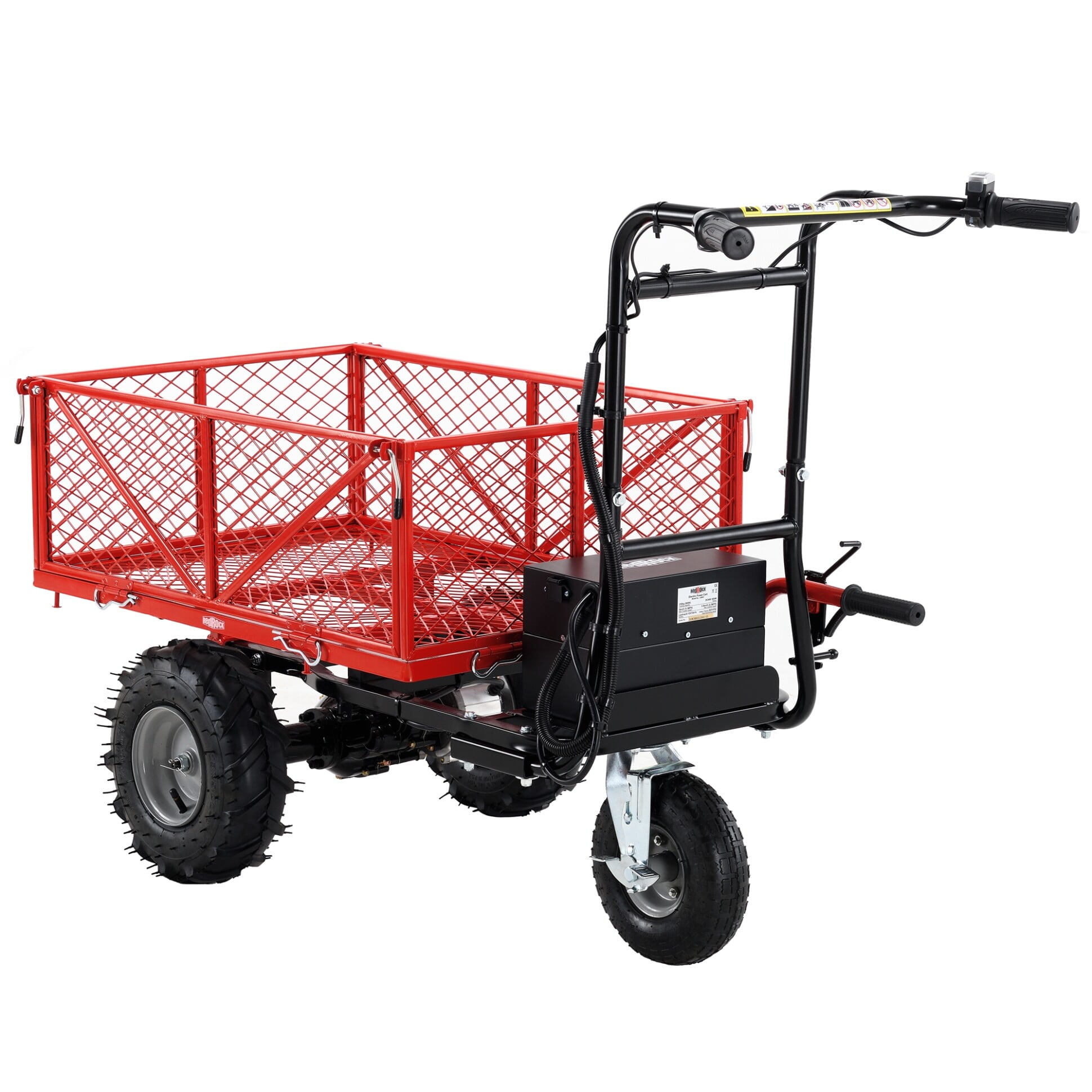 Electric Utility Cart, 500lbs Capacity 1000Lbs Hauling Power Wagon, 48V ...