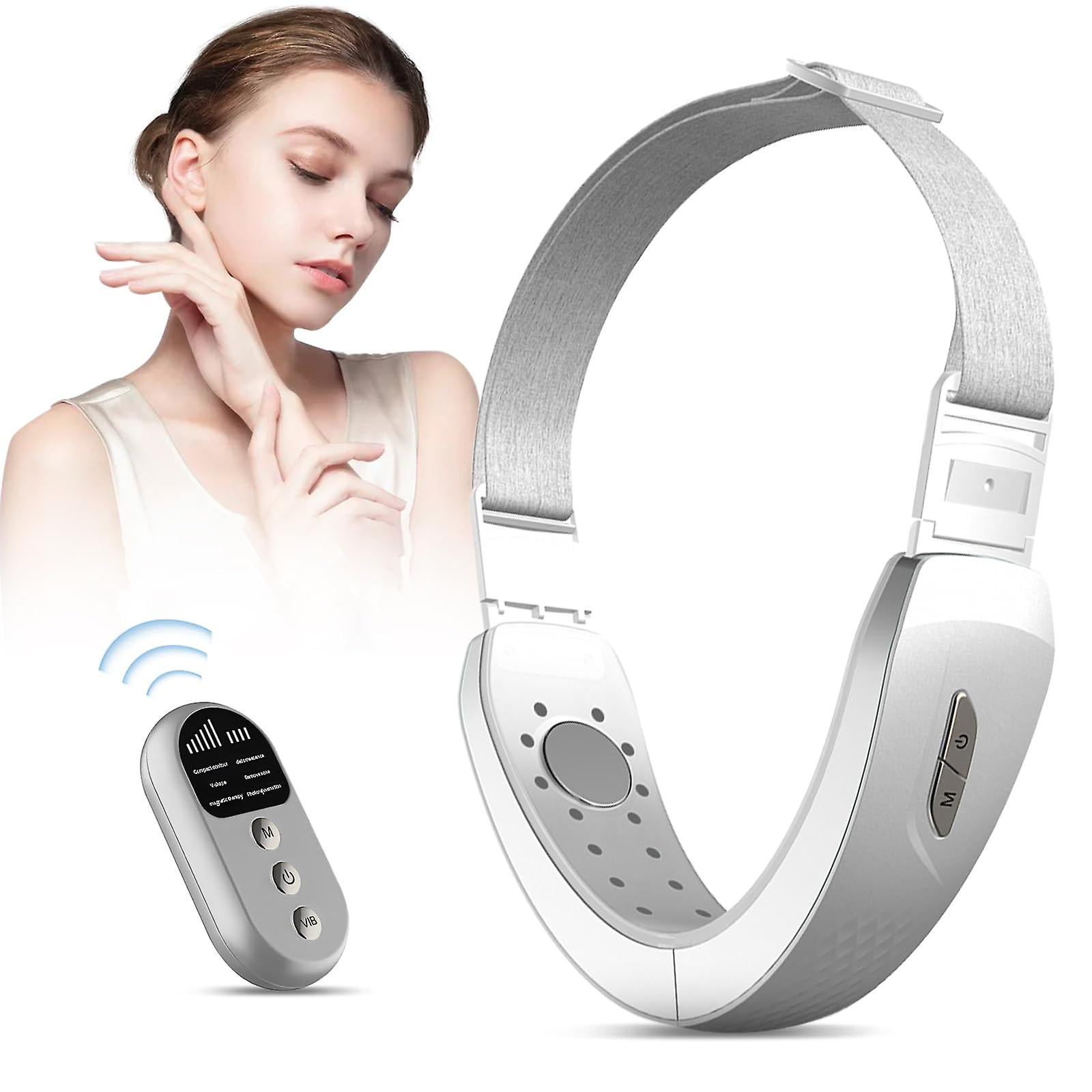 Electric V-Face Shaping Massager, Intelligent V-Facial Machine, Red ...