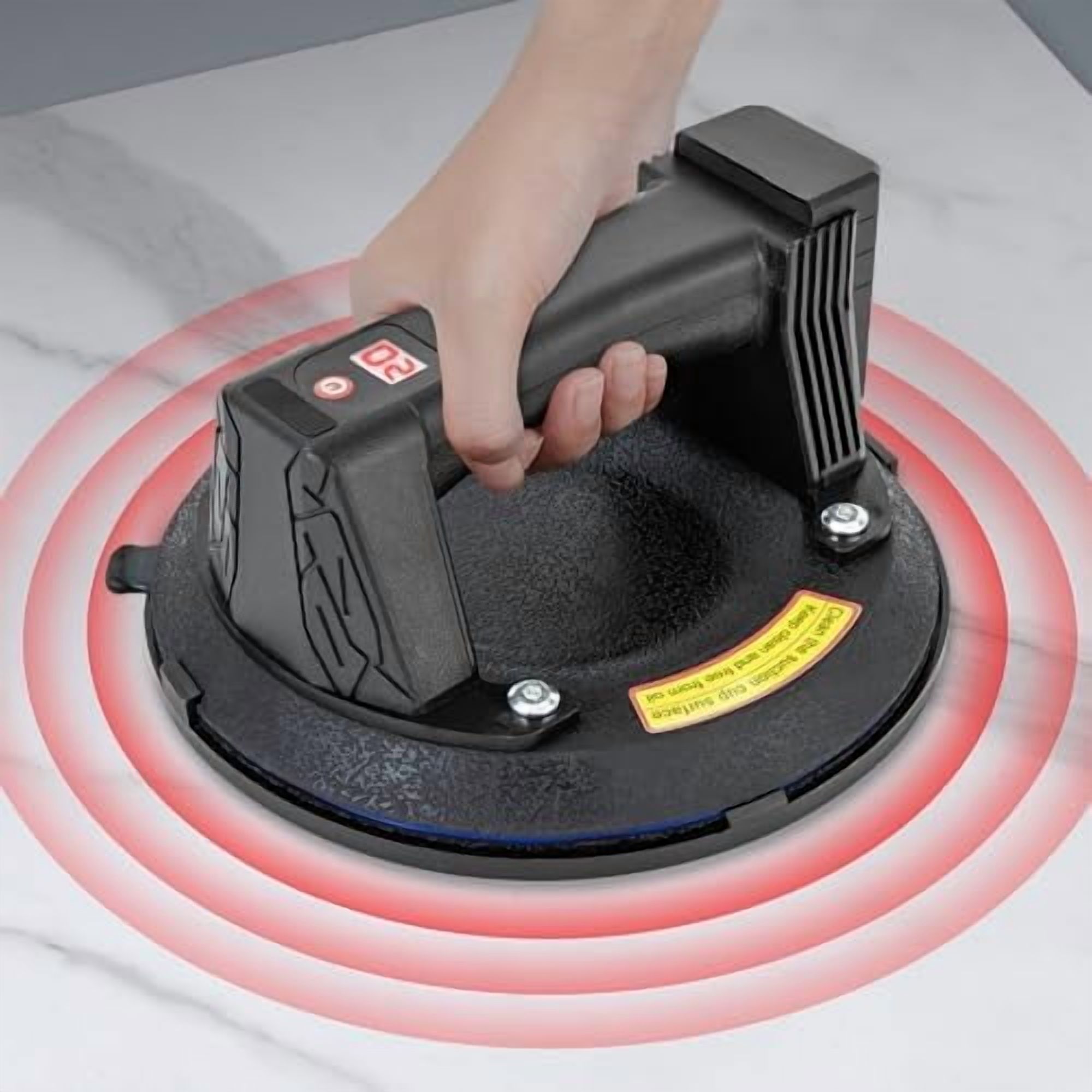 Electric Vacuum Suction Cup, 8" 350lbs Glass Suction Cup Lifter Glass ...