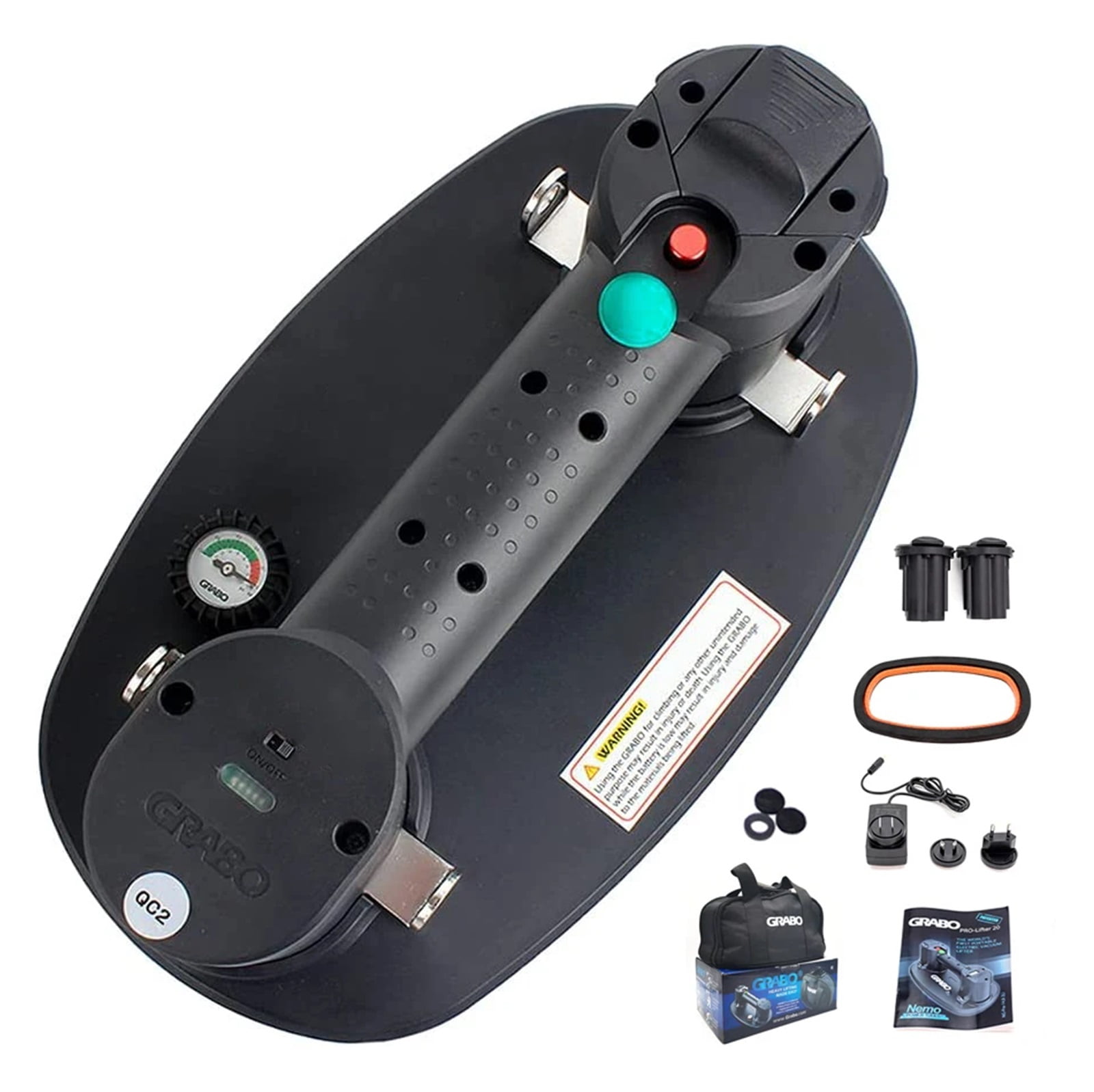Electric Vacuum Suction Cup Lifter for Wood Drywall Granite Glass Tile ...