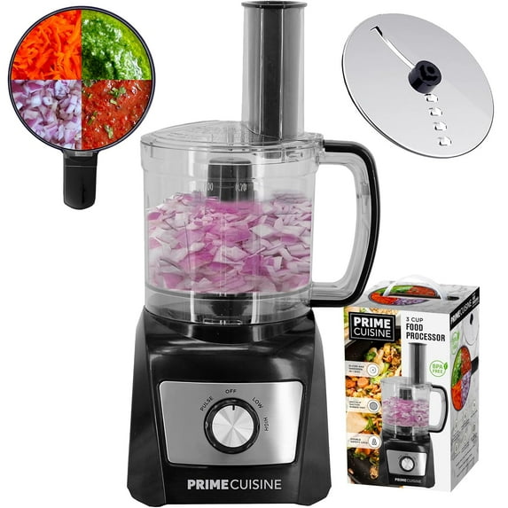 Free Shipping! PRIME CUISINE Electric Food Chopper, 3 Cup Capacity ...