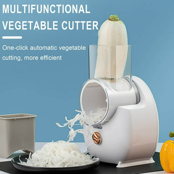 Electric Vegetable Chopper & Slicer | Automatic Food Processor with 3 ...