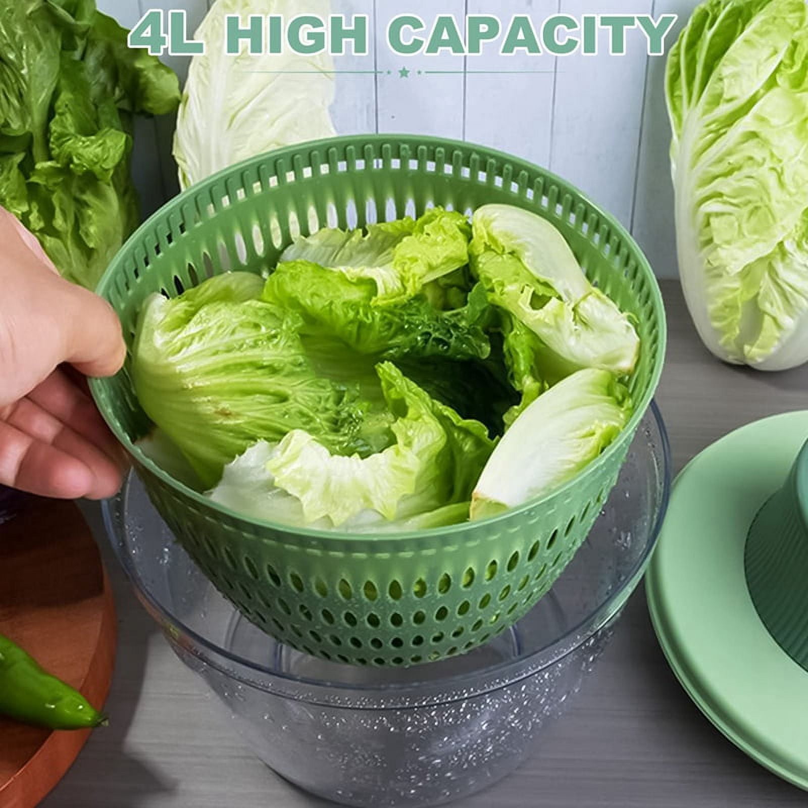 Electric Vegetable Drainer, 2 in 1 Salad Spinner and Chopper ...