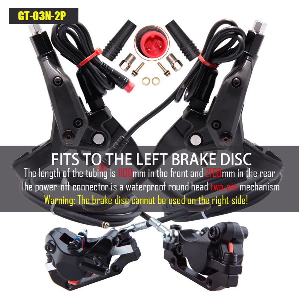 Electric Vehicle Brake setfor E-bike Hydraulic Brake caliper set 2Pin ...