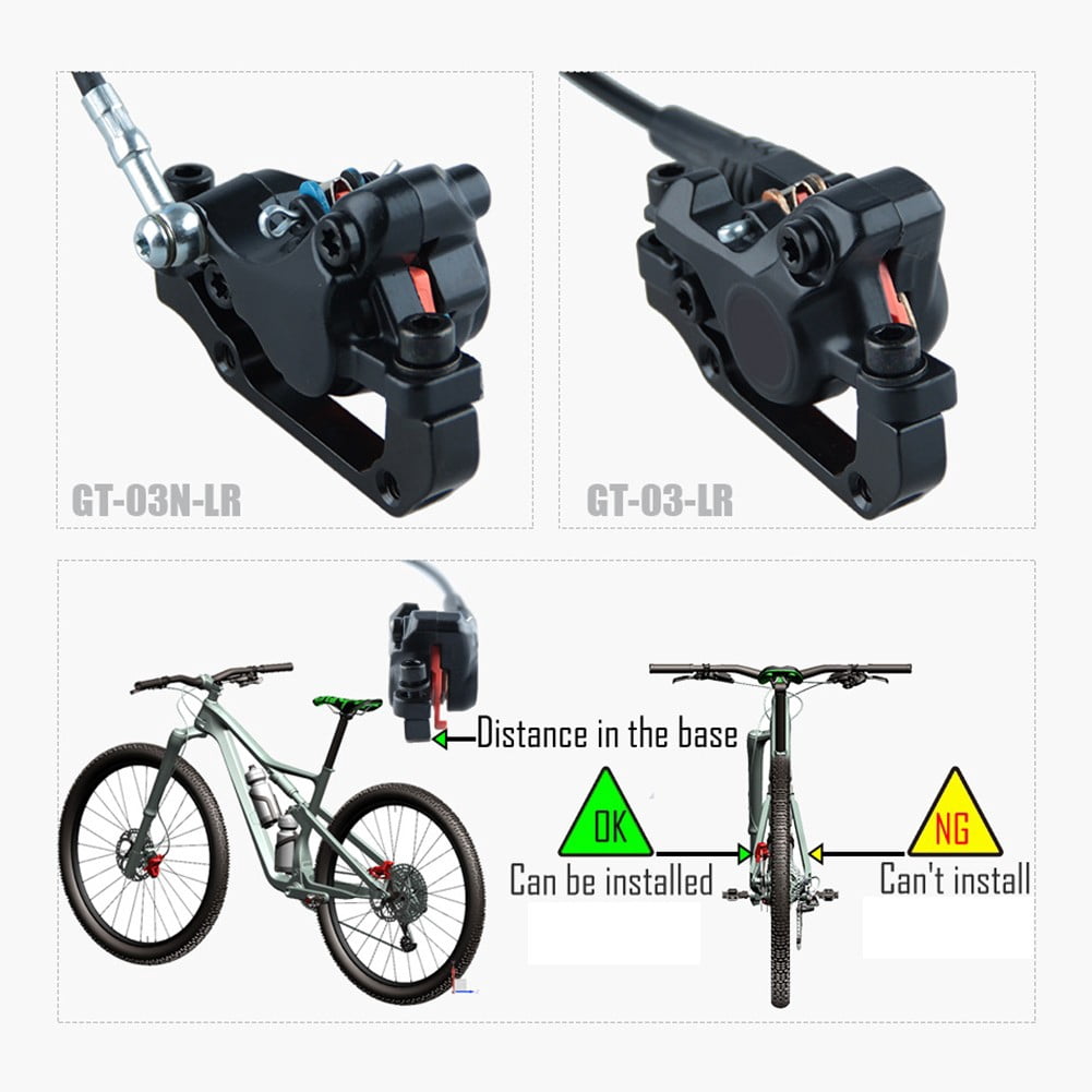 Electric Vehicle Brake Setfor E-Bike Hydraulic Brake Caliper Set 2Pin ...