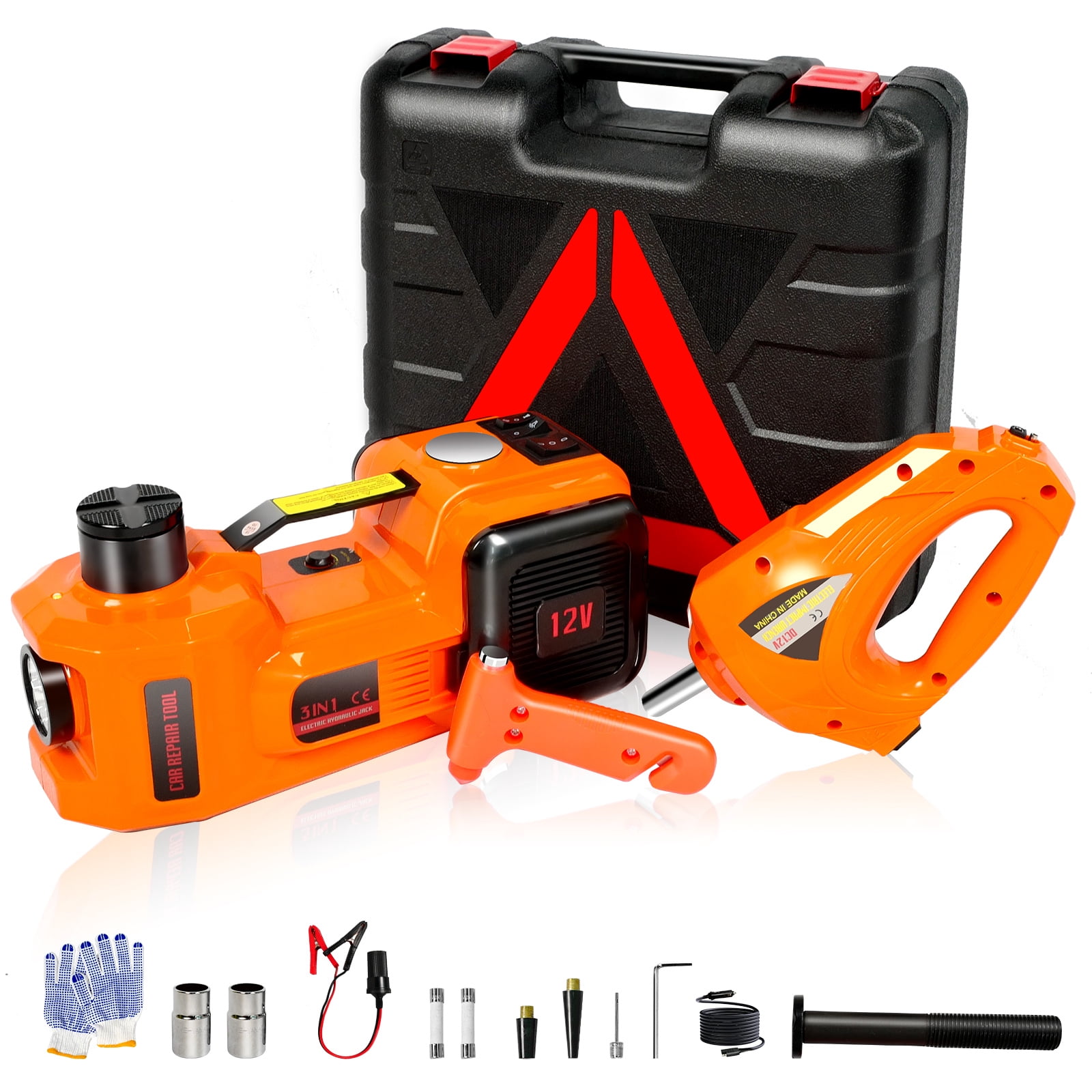 Electric Vehicle Jack Kit 11023 Lb Hydraulic Jack Lifter With Electric ...