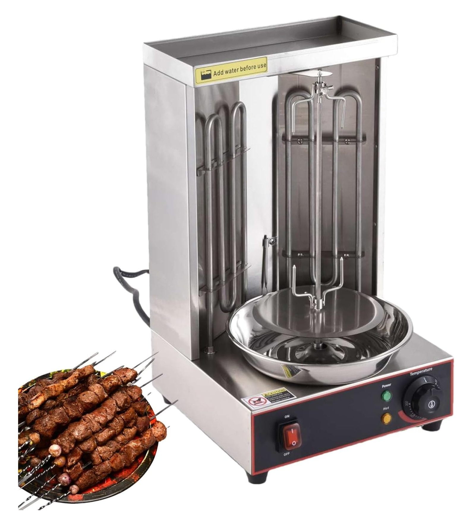 Electric Vertical Rotisserie Shawarma Broiler Kebab Grill Machine ...