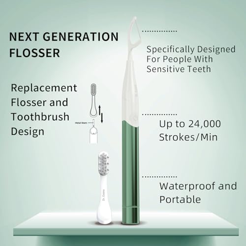 Electric Vibration Flosser for Sensitive Gum, Power Flosser for Adults ...