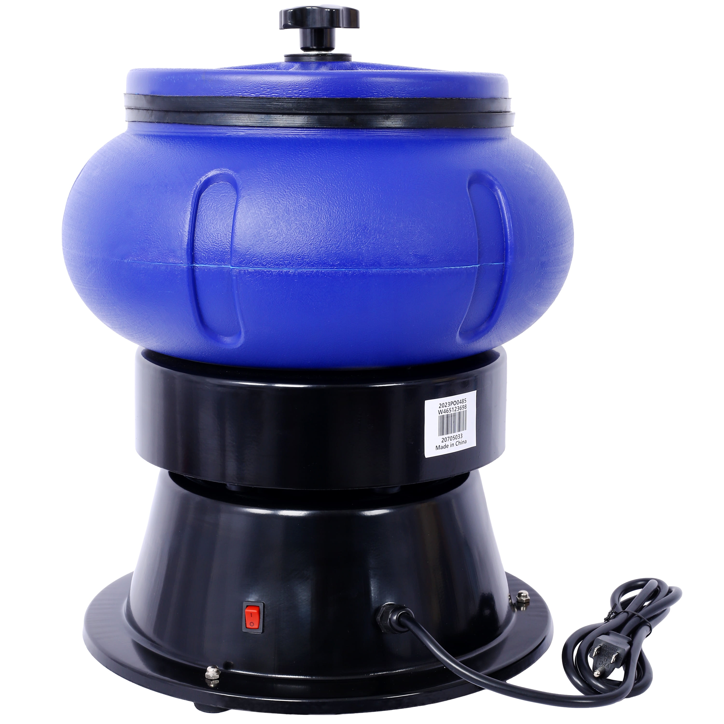 Electric Vibratory Tumbler Blue Bowl 18LBS Heavy-Duty Tool Polishing ...