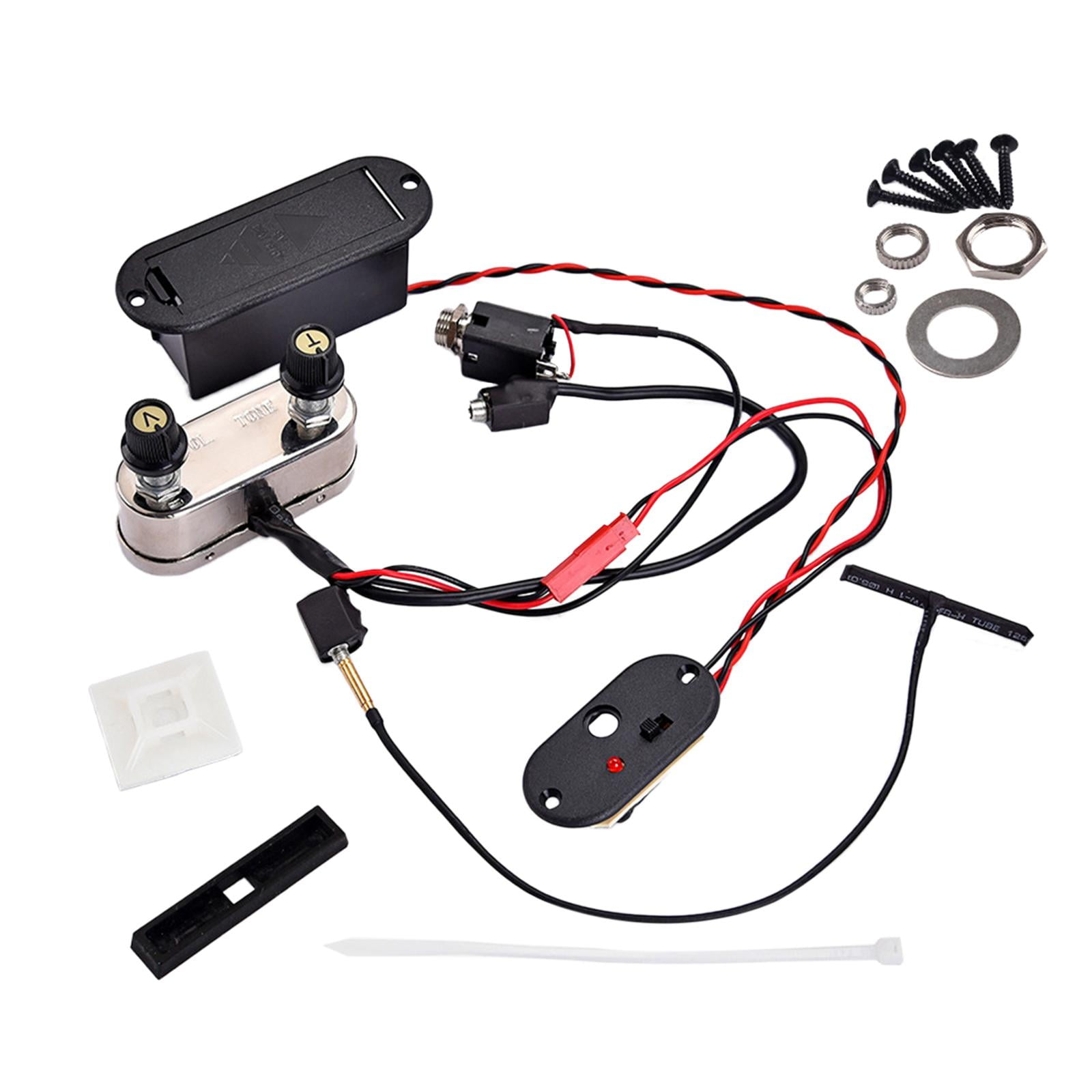 Electric Violin Bridge Pickup EQ Preamp 4/4 Violin Pickup Preamp Bridge ...
