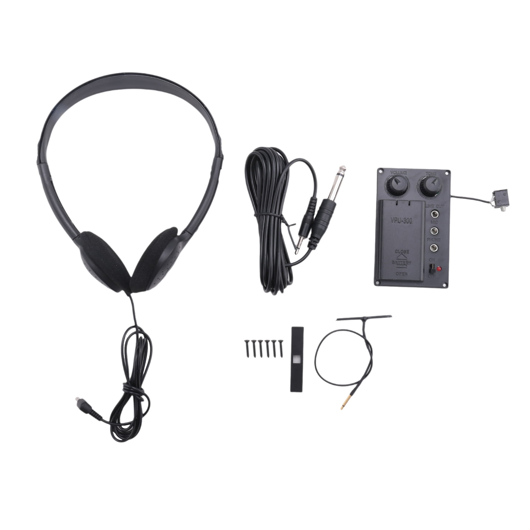 Electric Violin Silent Eq Pickup Piezo With Headphone And Plug Hole ...