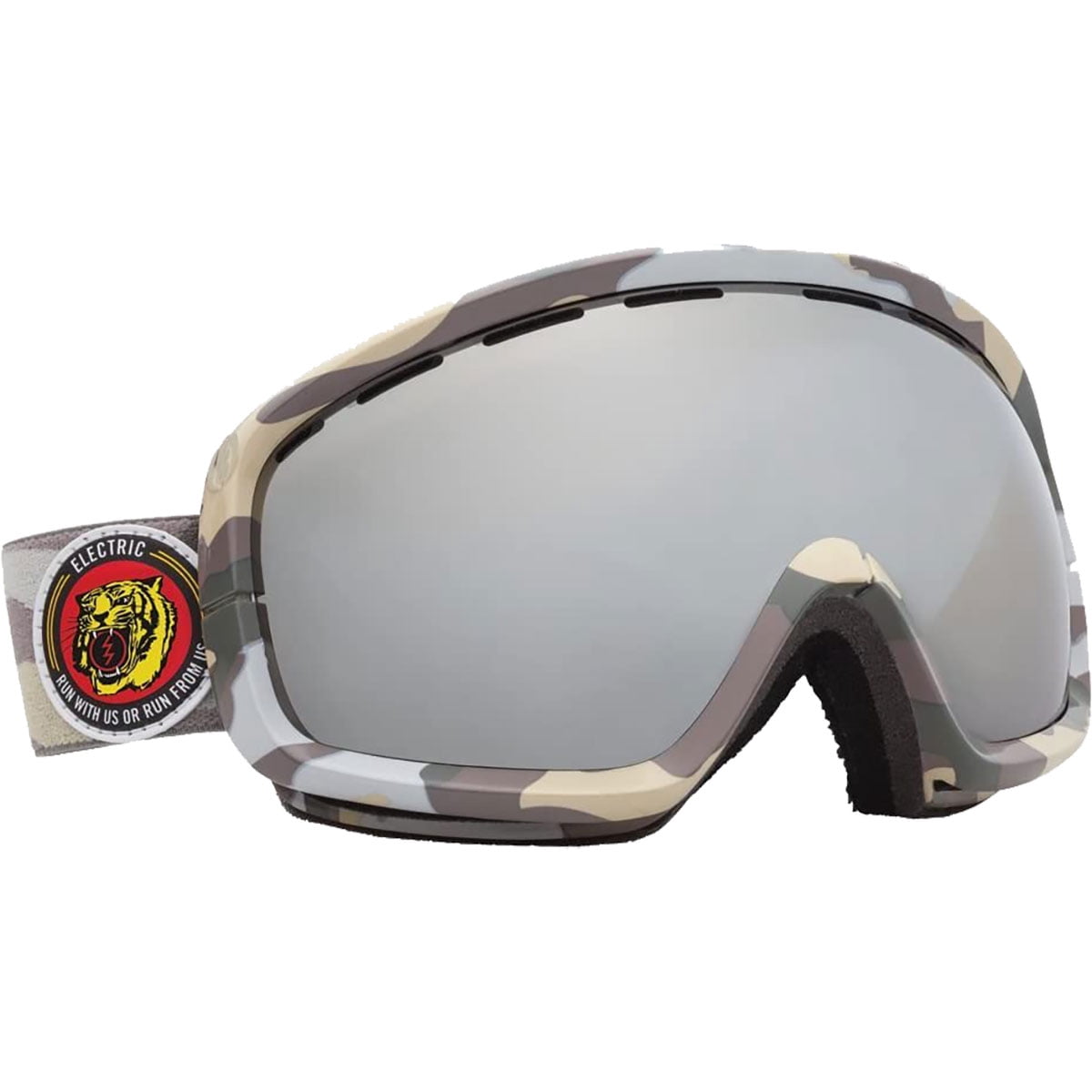 Electric Visual Snow EGB2s Snow Camo Snowmobile Goggles - Bronze/Silver ...