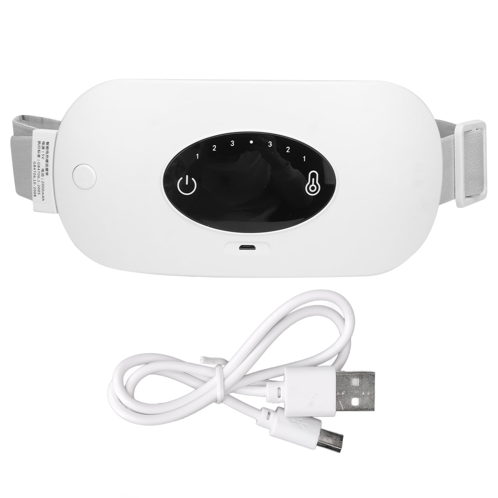 Electric Waist Belt Device Portable Fast Heating Vibration Massaging ...