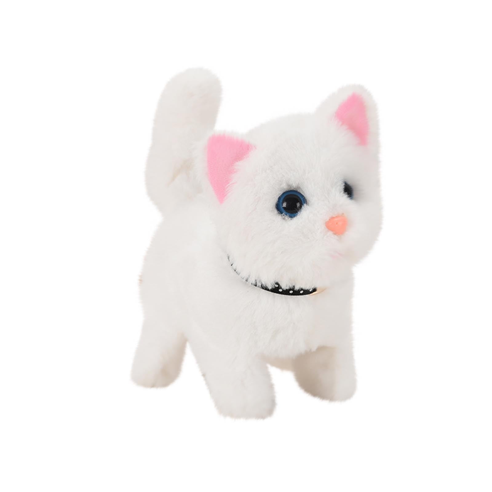 Electric Walking Cat Toy, Realistic Meowing Robotic Pet with ...