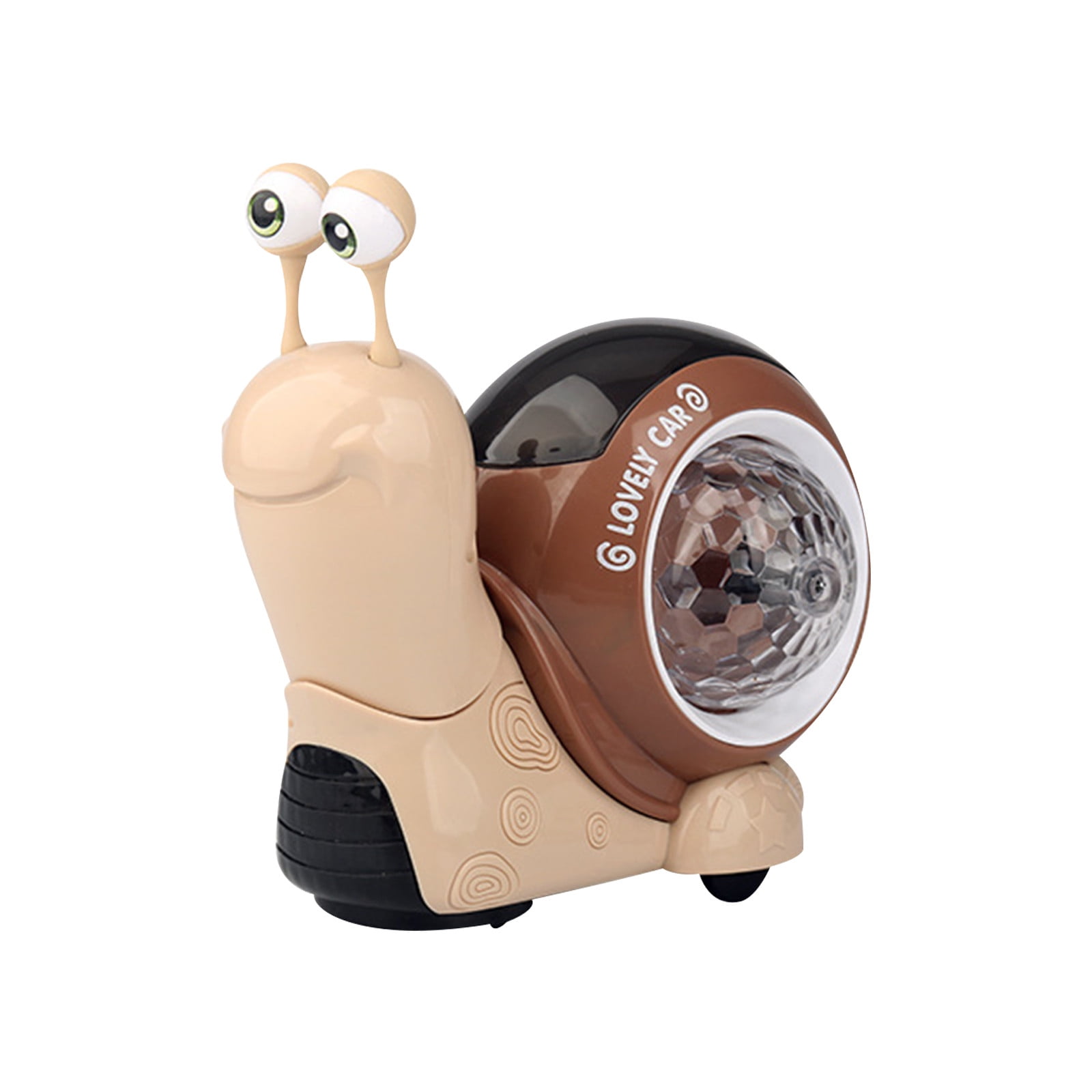 Electric Walking Snail Cute Treasure Colorful Music Light 360 Rotating ...