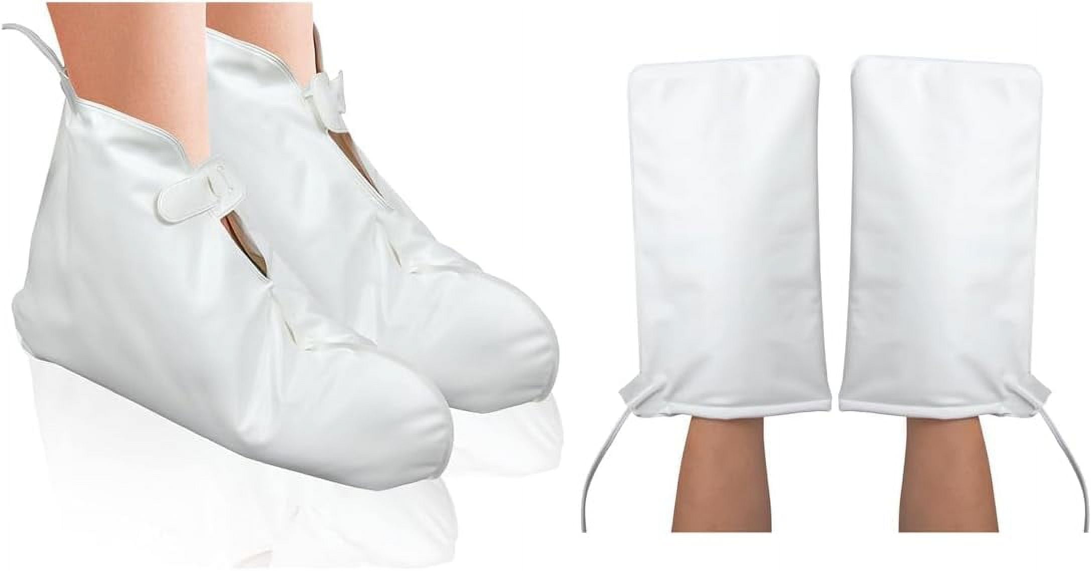 Electric Warming Mittens & Booties Set for Hand & Feet Heated Spa ...