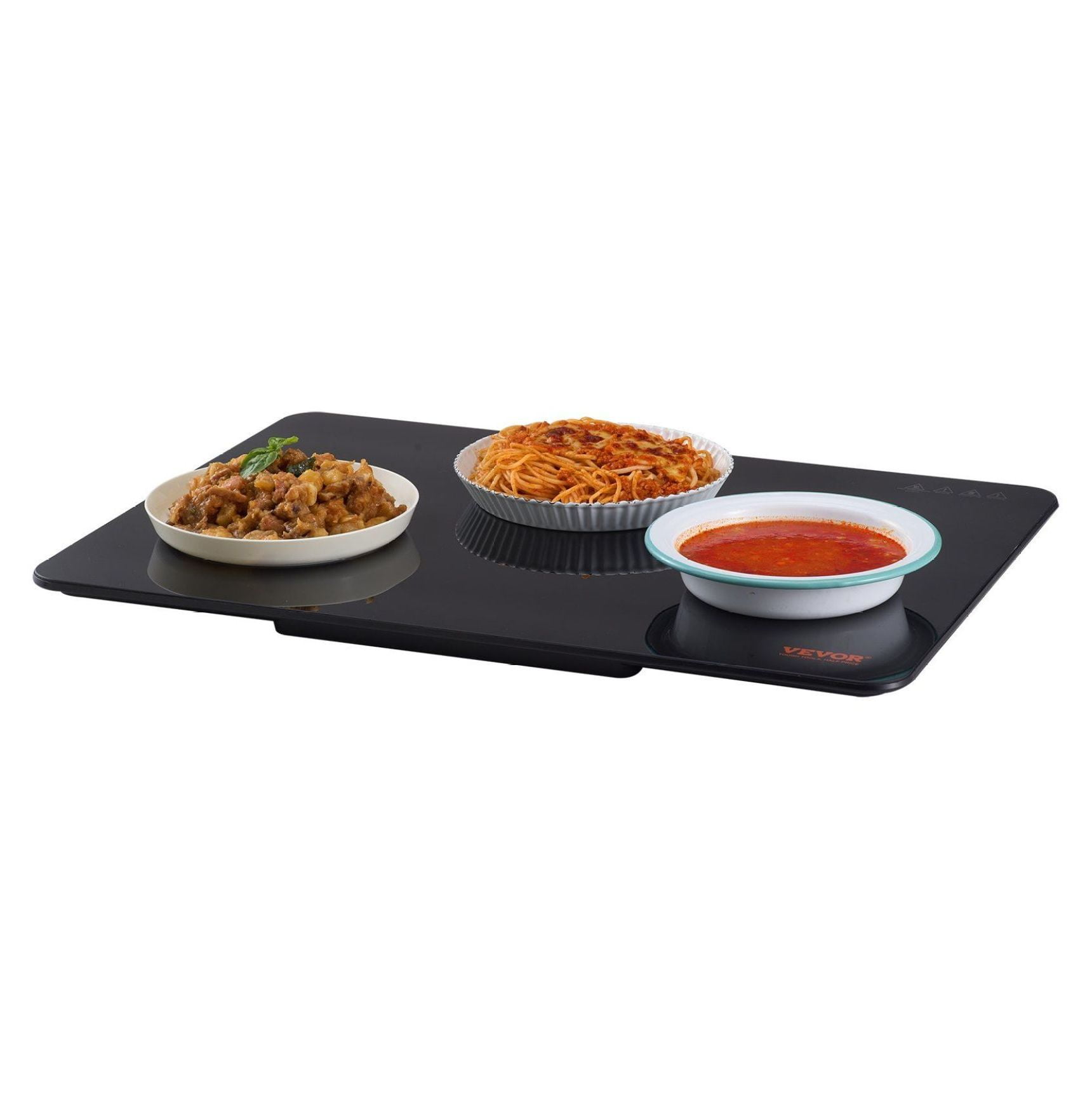 Electric Warming Tray, 16.5" x 23.6" Portable Tempered Glass Heating ...