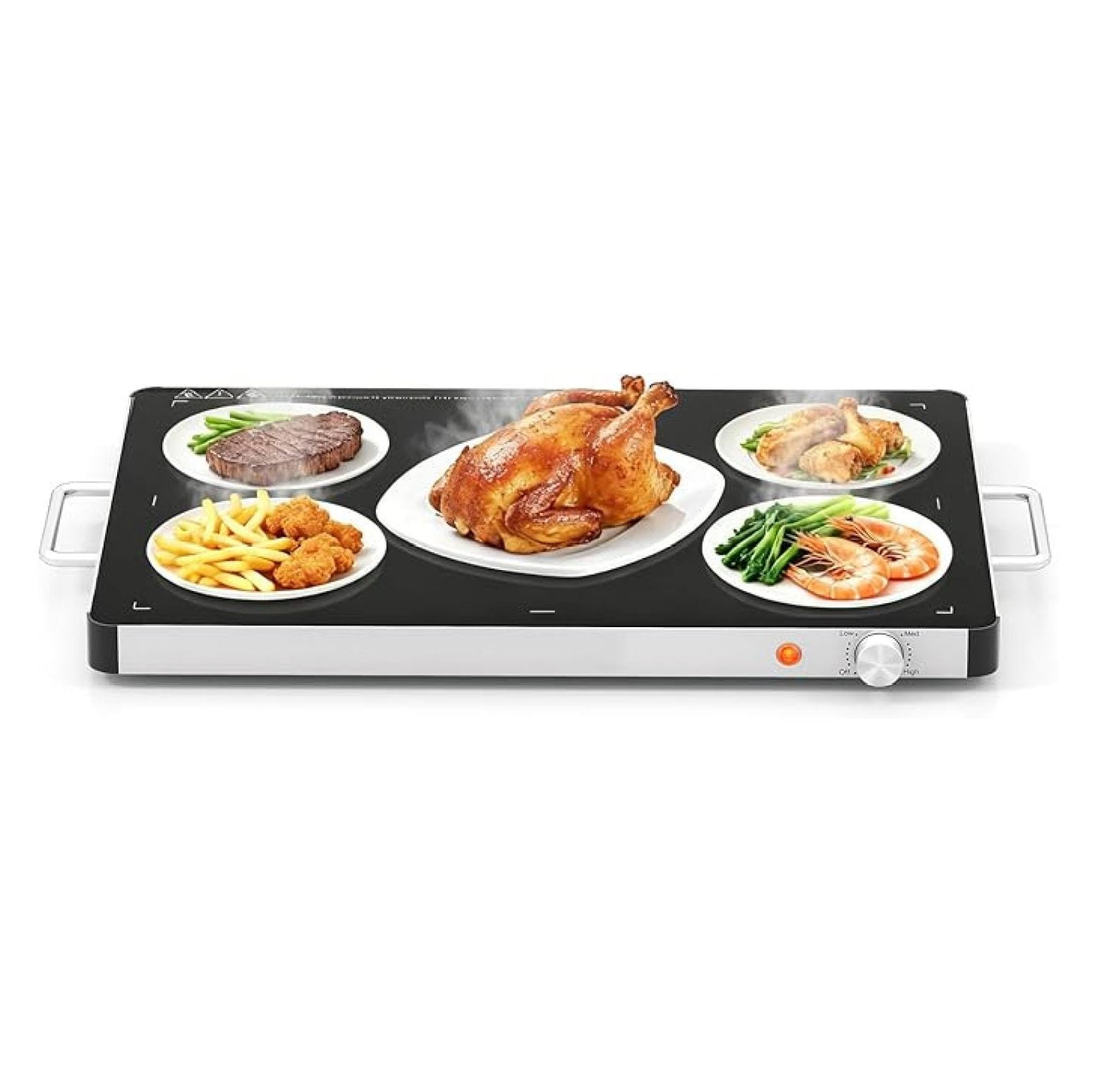 Electric Warming Tray 21x16 Inch, Food Warmer Adjustable Temp Control ...