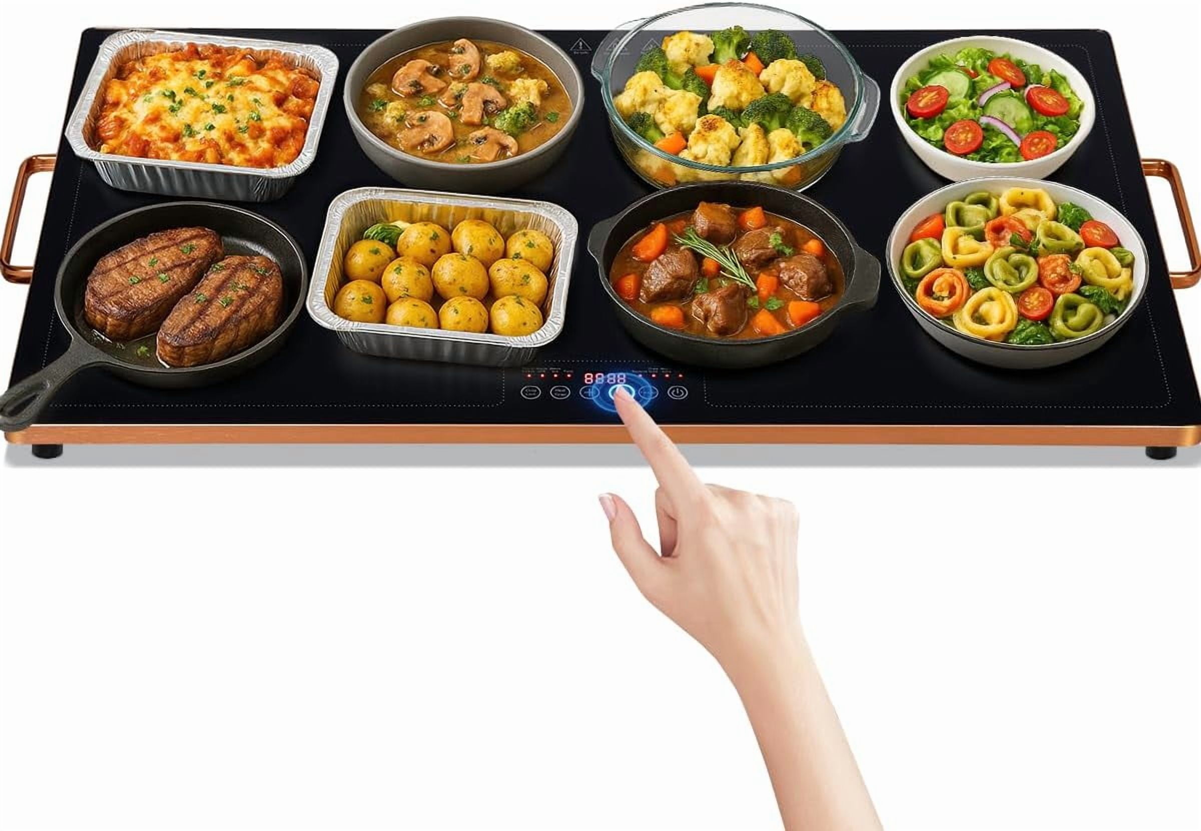 Electric Warming Tray (40''×12''), Adjustable Temperature, 10s Full ...