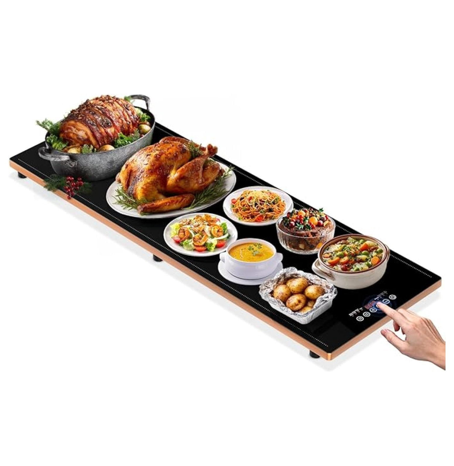 Electric Warming Tray (40''×14''), Temperature Control Food Warmers for ...