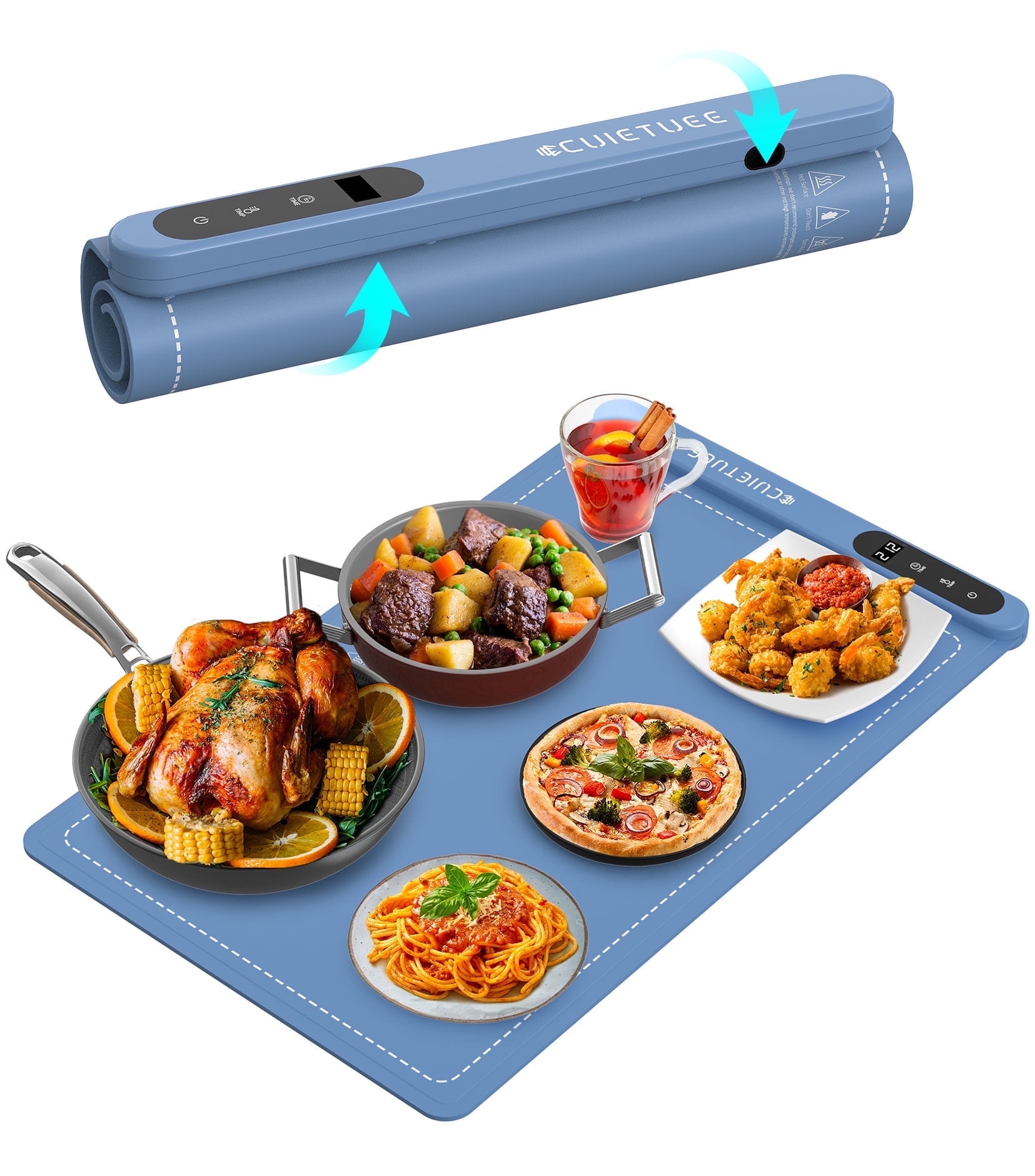 Electric Warming Tray 500W Upgraded Graphene Heat-Conducting Material ...