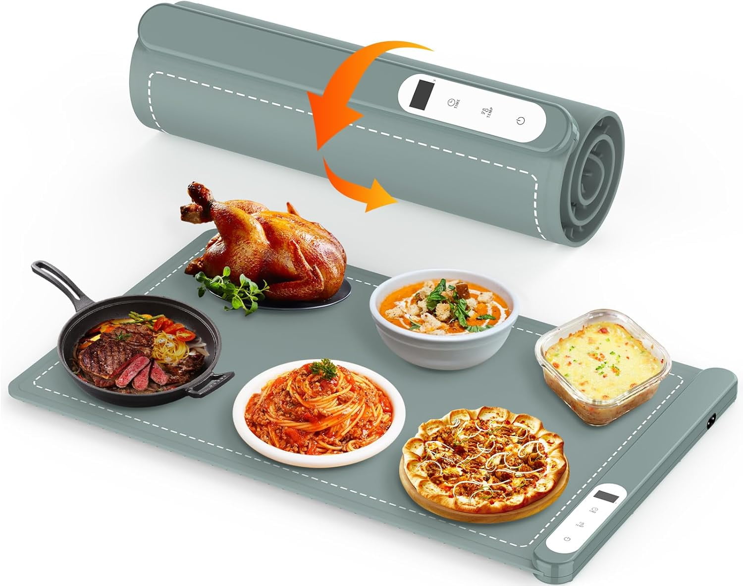 Electric Warming Tray - 6 Temperature Settings Graphene Full Surface ...