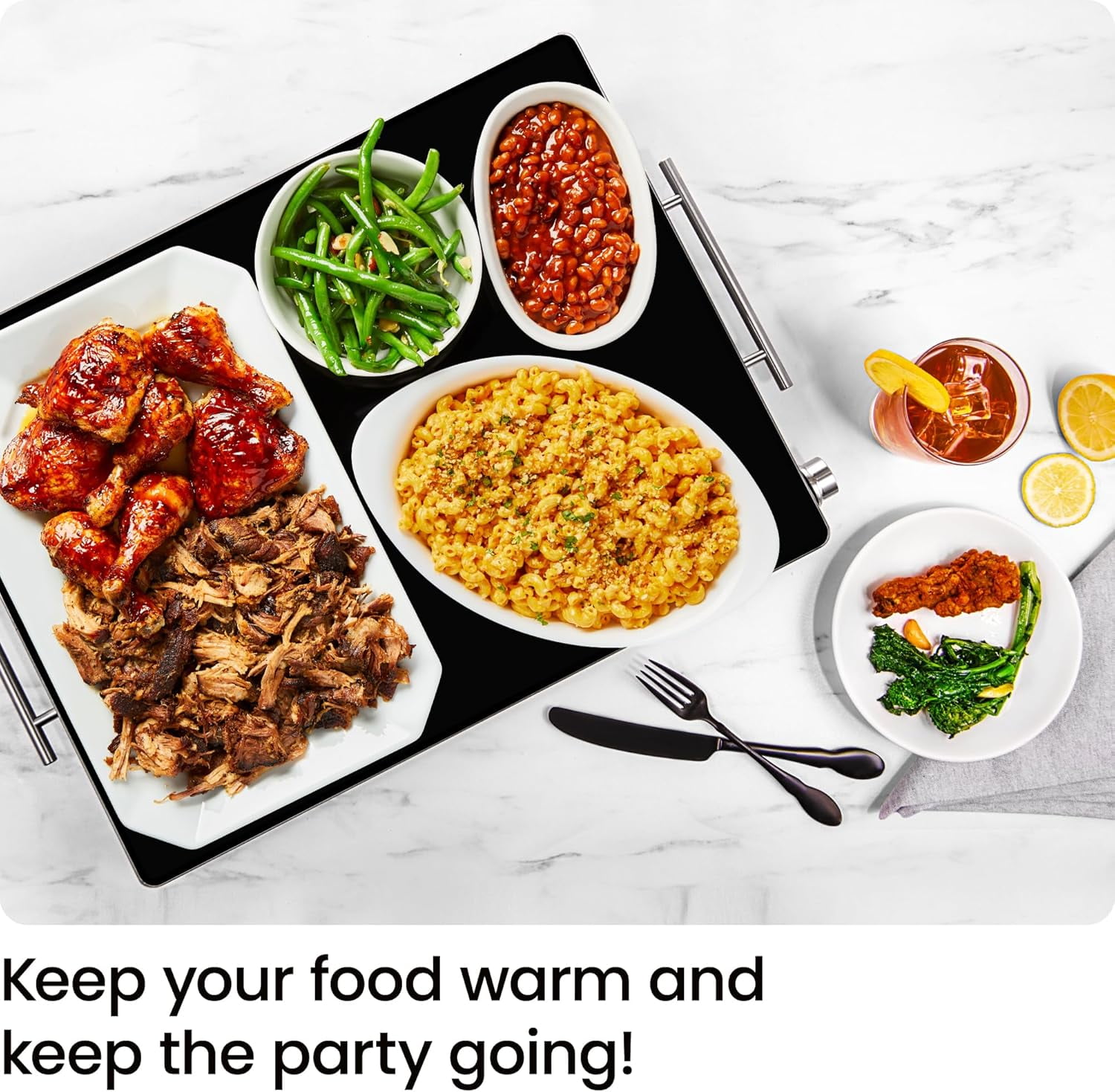 Electric Warming Tray with Adjustable Temperature Control, Perfect For ...