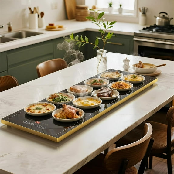 Electric Warming Tray for Buffet, Heats to 100°C in 8s, 11 Temp ...