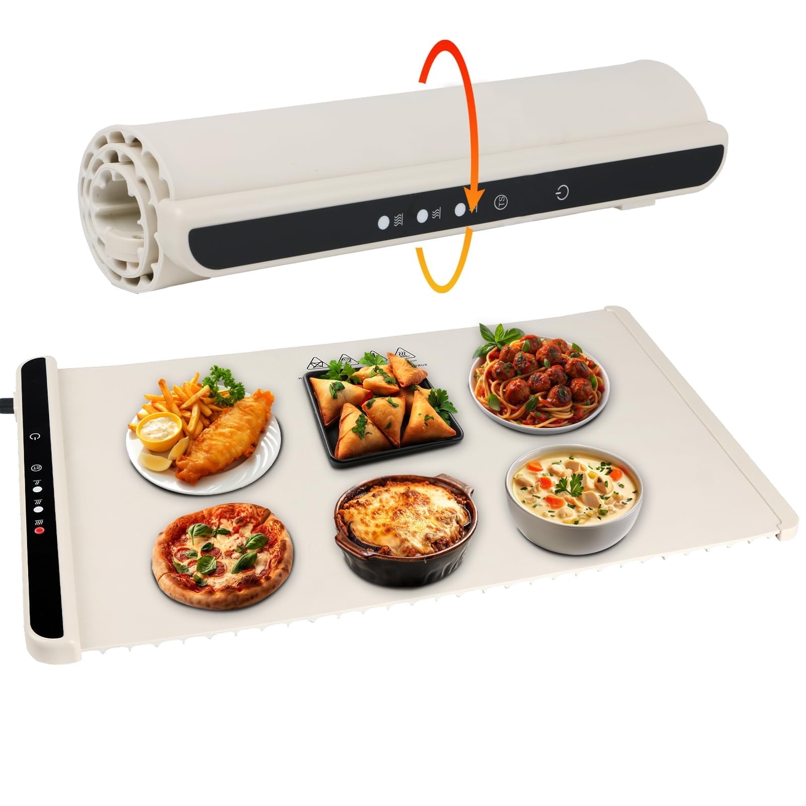 Customer reviews for Electric Warming Tray, Foldable Silicone Heating ...