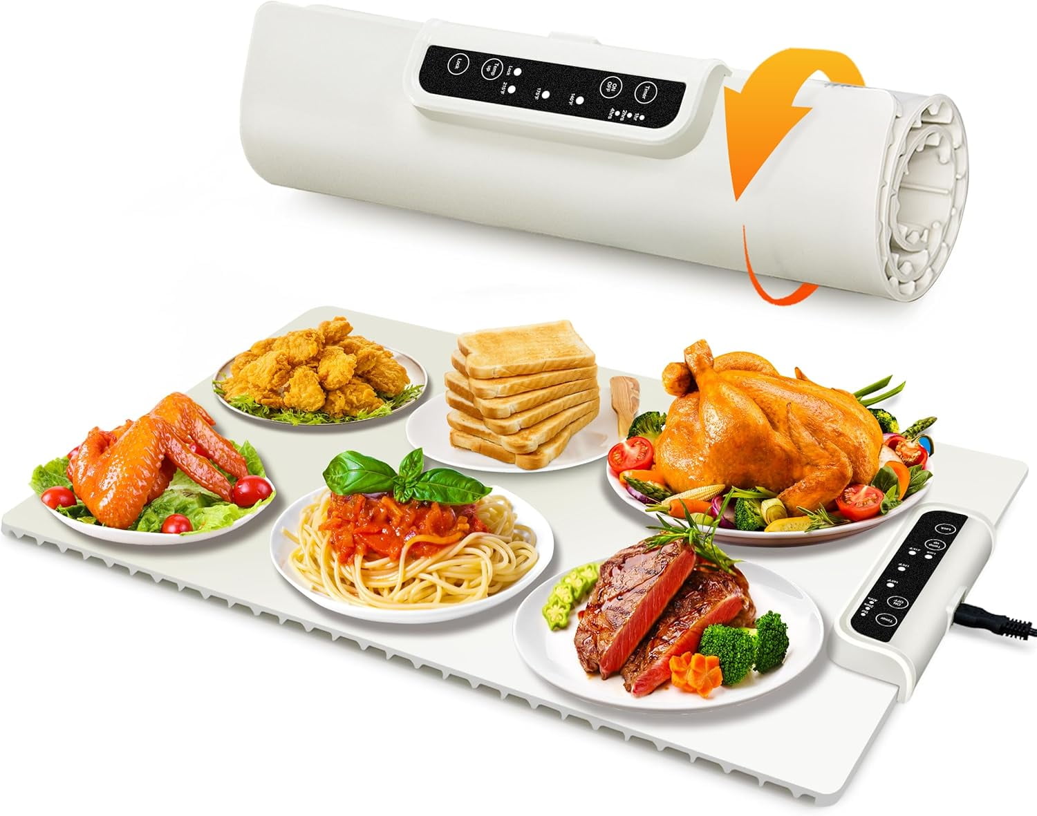 Electric Warming Tray:Full Surface Heating Tray for Food,3 Temperature ...