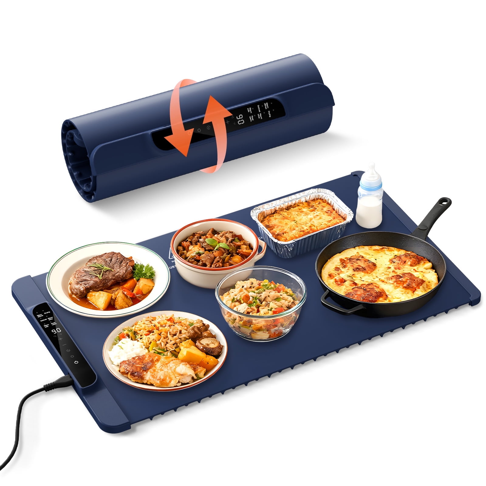 Electric Warming Tray, Warming Mat for Food , Portable Large Food ...