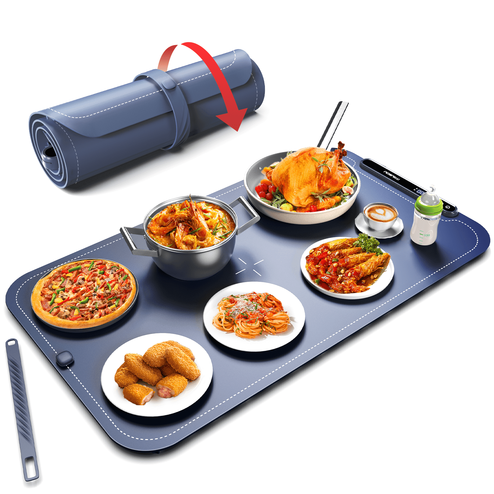 Electric Warming Tray by iTRUSOU - Whole-Surface Heating with Foldable ...