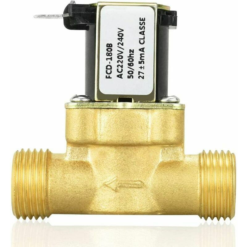 Electric Solenoid Valve for Water Control, Brass Casting Structure ...