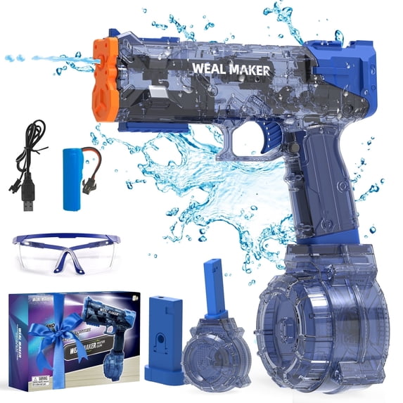 JoyStone Electric Water Blaster for Kid/Adult, Transparent Automatic ...