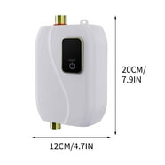 JahyShow Instant Hot Tankless Water Heater Electric Boiler for Shower Bathroom 110V 3400W ...