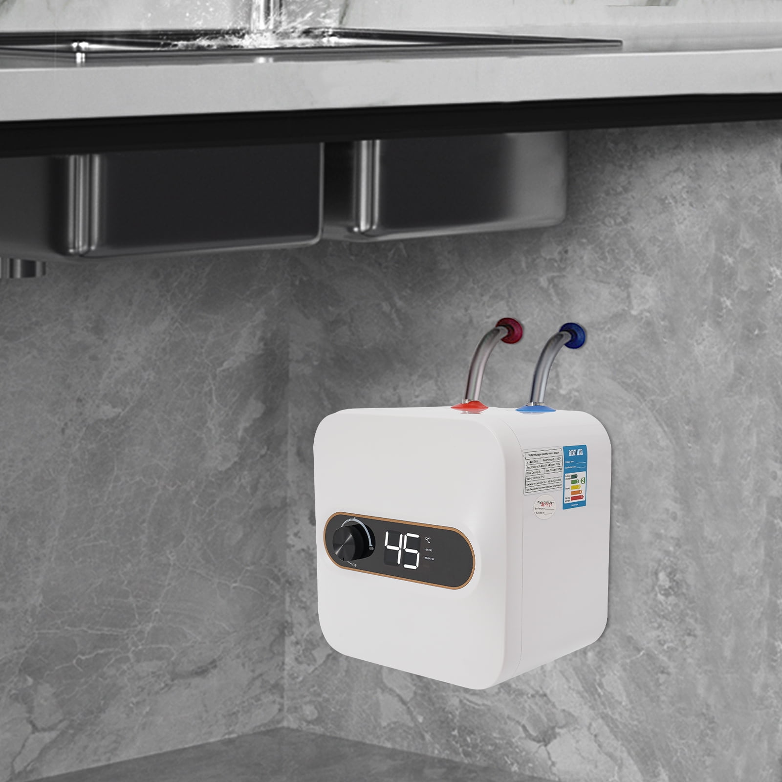Electric Water Heater, 1500W Kitchen Hot Water Heater, Water Heater ...