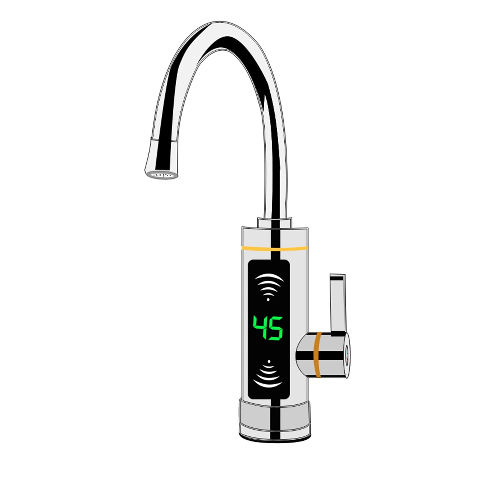 Electric Water Heater Bathroom Kitchen Instant Hot Water Tap Faucet ...