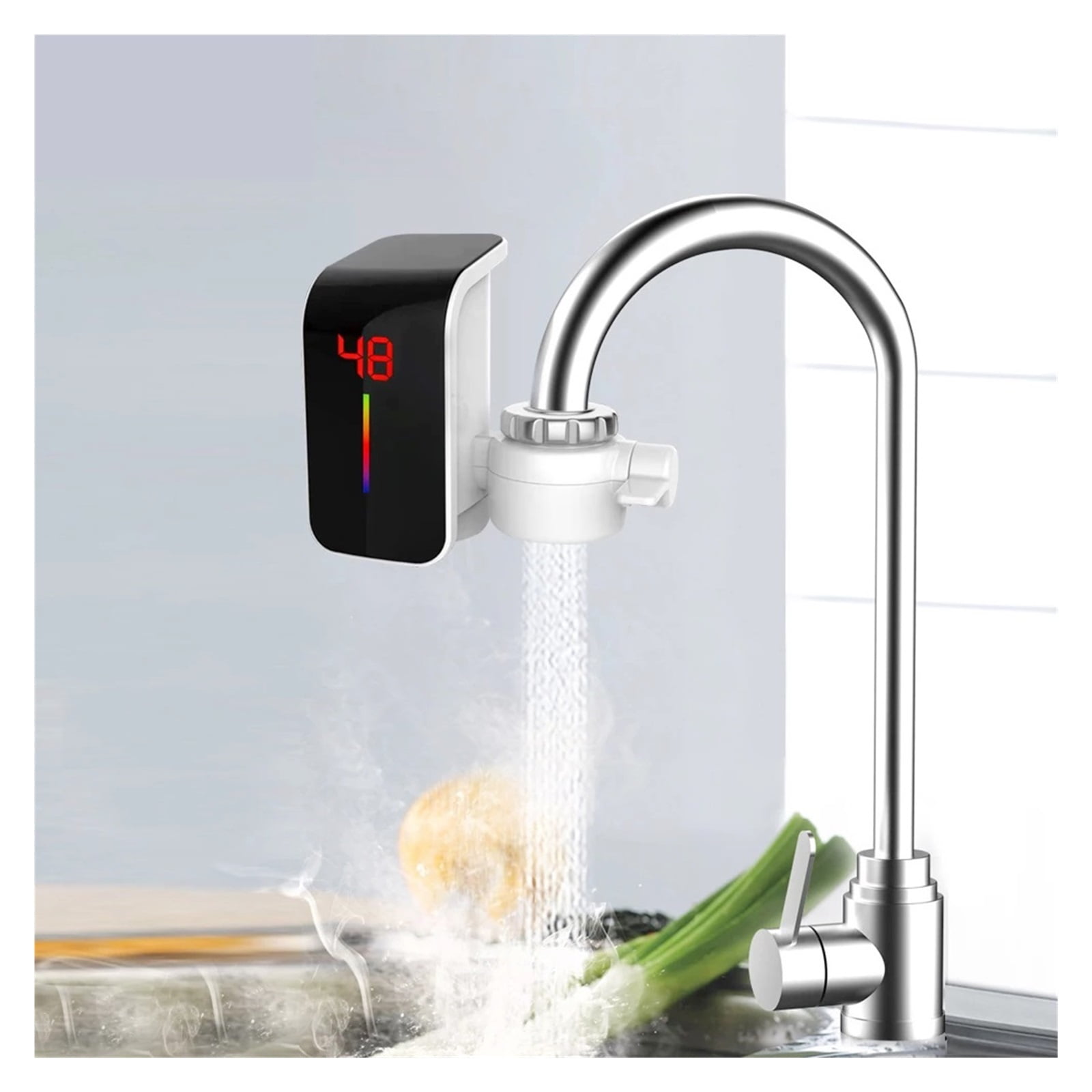 Electric Water Heater Tap Instant Hot Water Faucet Heater Cold Heating ...